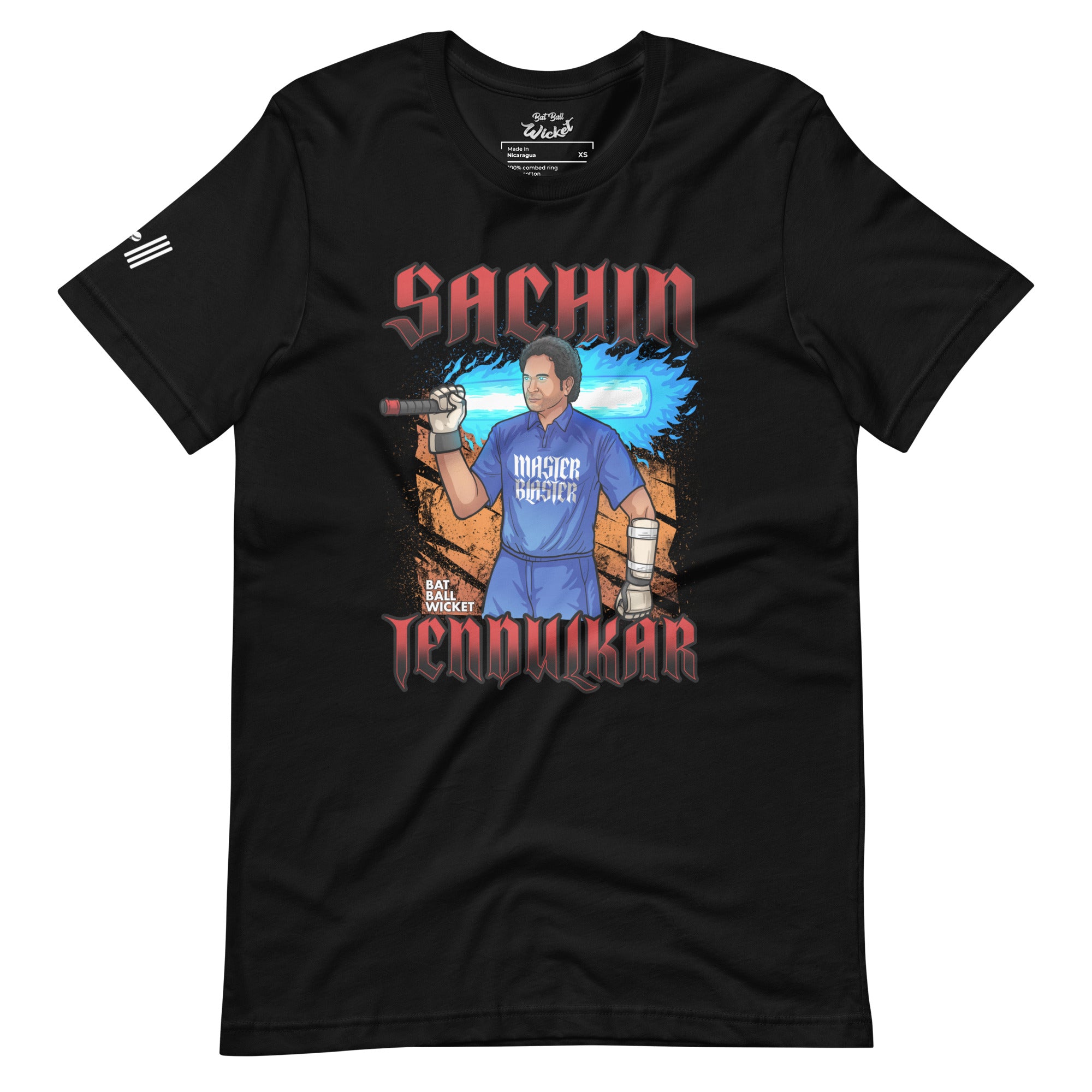 The Master Blaster T-Shirt – Bat Ball Wicket